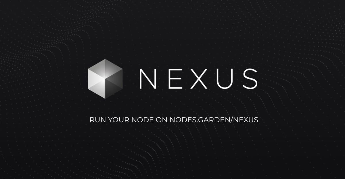 How to Run Your Nexus Node on nodes.garden